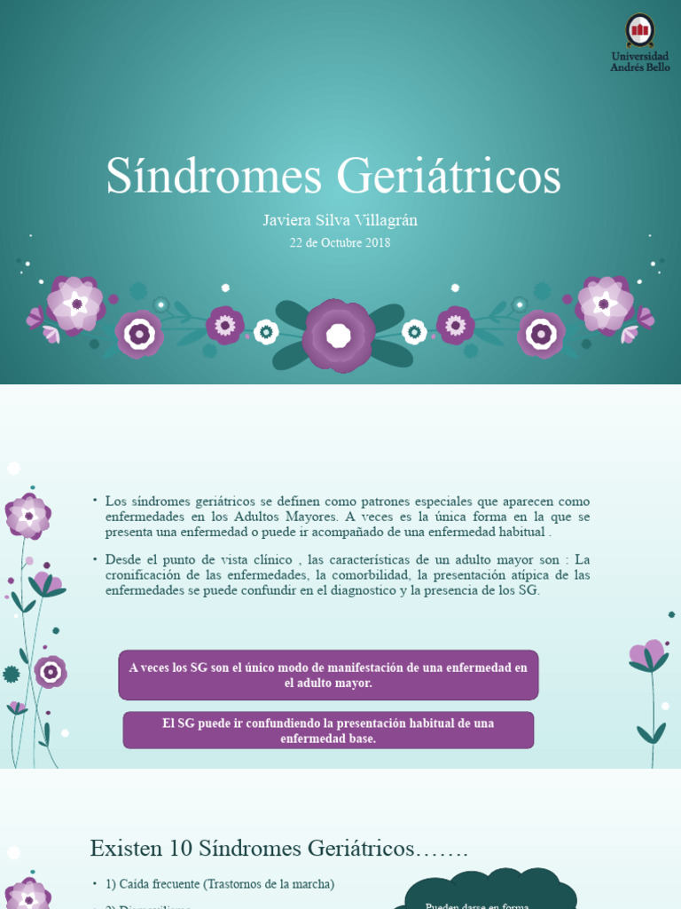 Síndromes Geriátricos | PDF | Demencia | Depresión (estado de ánimo)