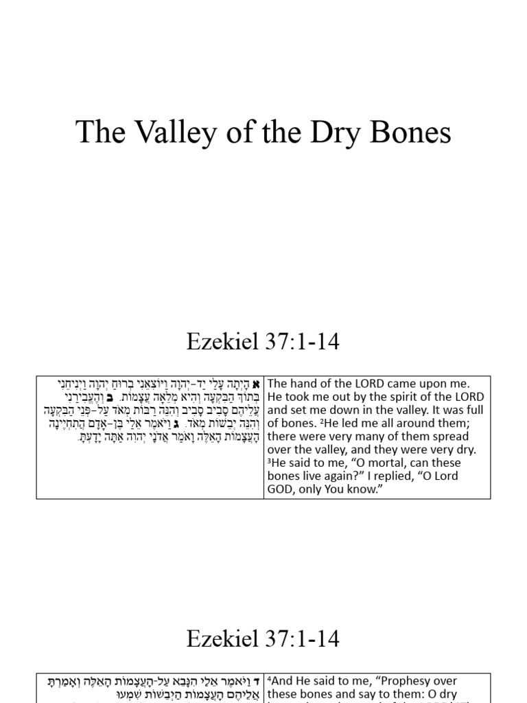 Ezekiel's Vision of Dry Bones | PDF | Tetragrammaton