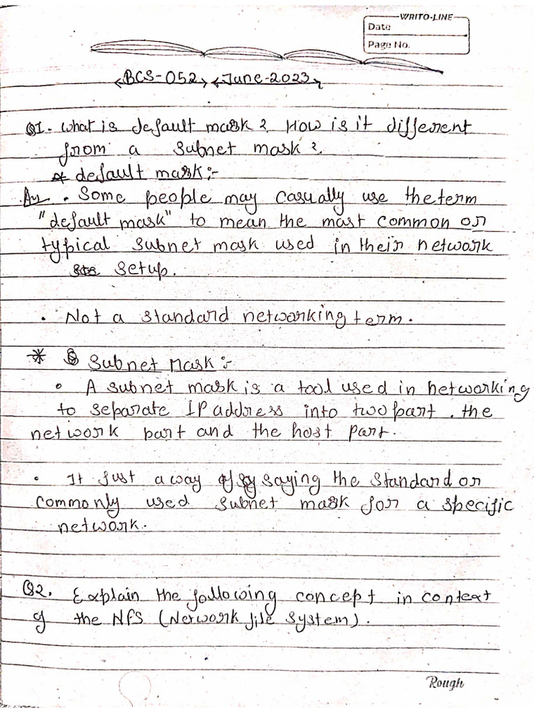 BCS-52 Important | PDF