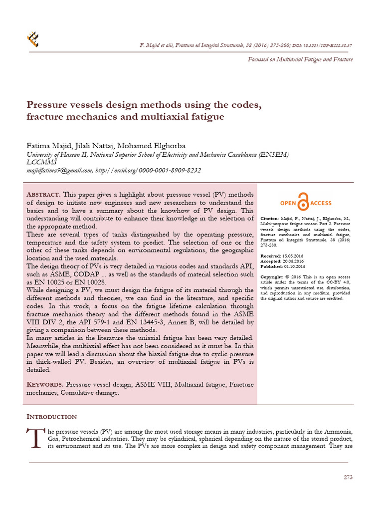 PV Design Methods - Multiaxial Fatigue | PDF | Fatigue (Material) | Fracture