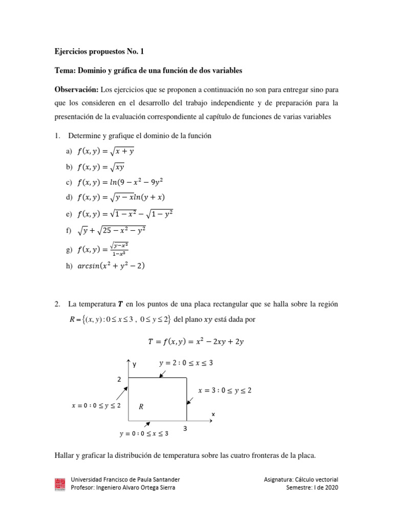 Funciones de Varias Variables | PDF | Degradado | Triángulo