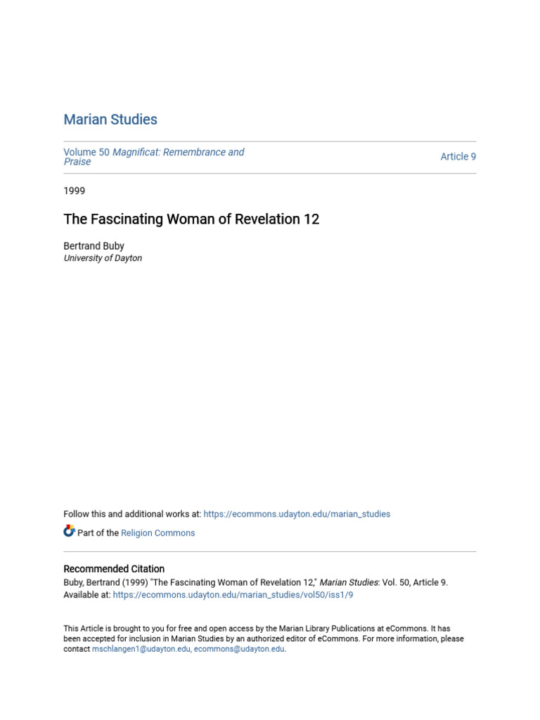 The Woman of Revelation 12 Explained | PDF | Religious Belief And Doctrine