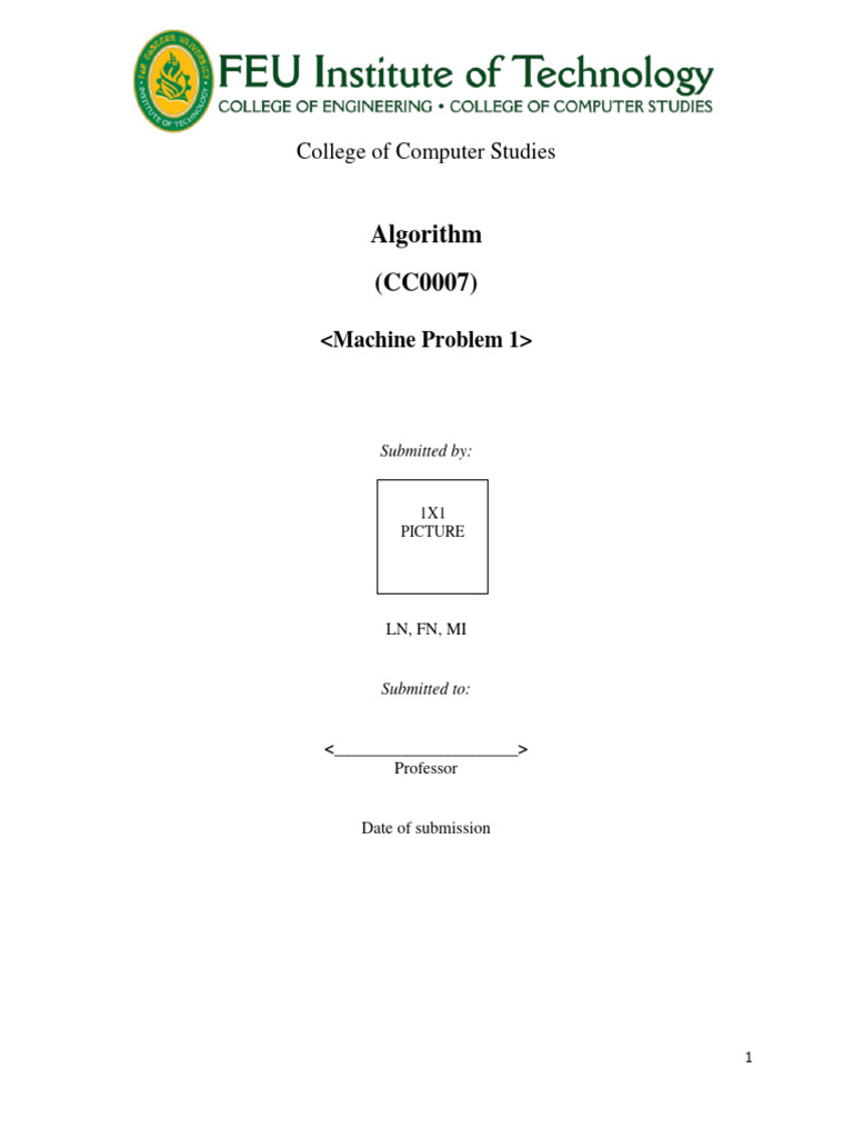 CS0007 1 | PDF | Algorithms | Computer Science
