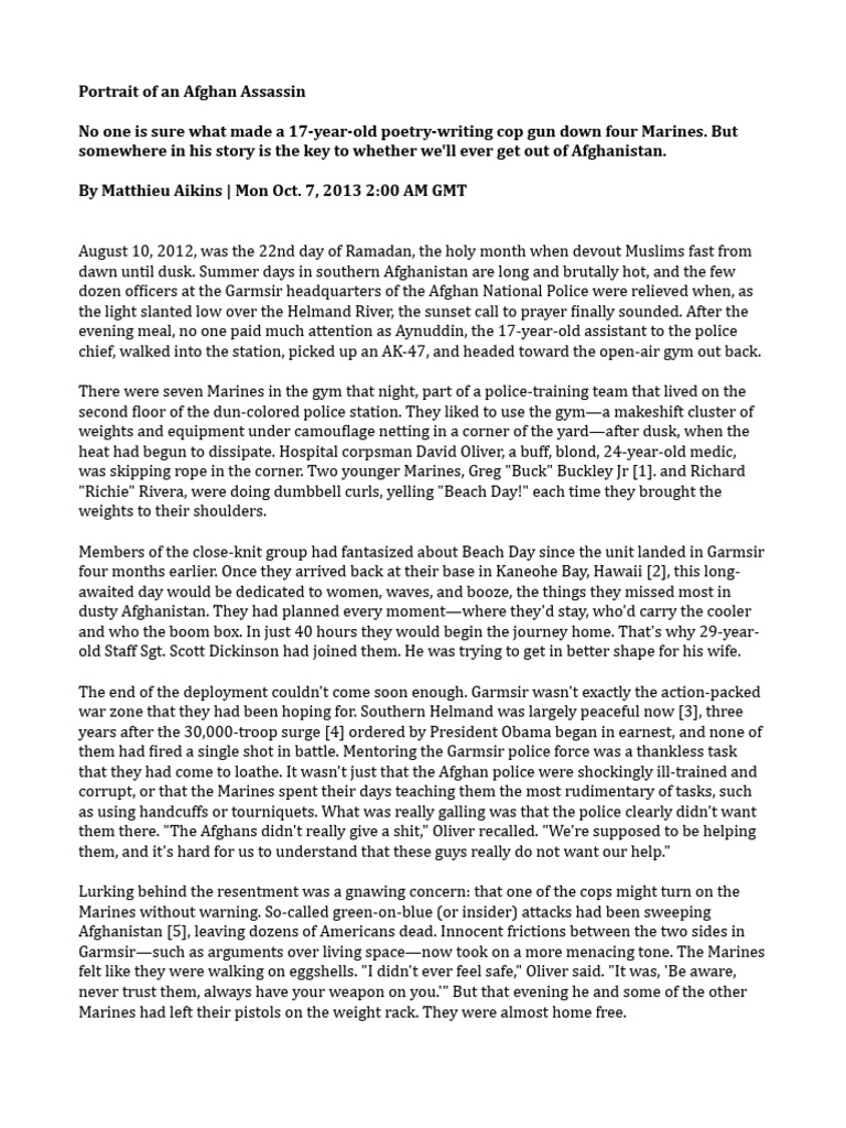 Friend or Foe | PDF | International Security Assistance Force | Afghanistan