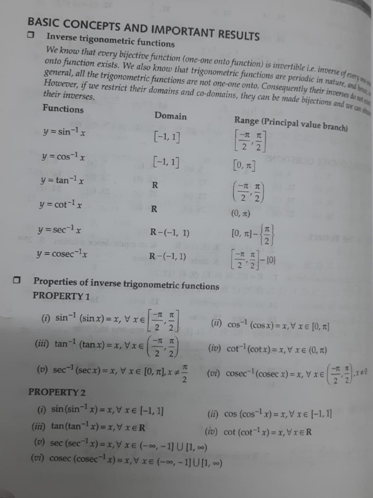 ITF Formula Sheet | PDF