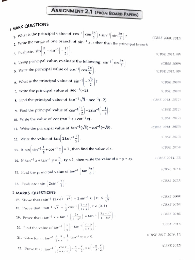 Itf 1 Mark Questions | PDF | Complex Analysis | Mathematical Analysis