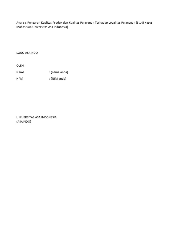 Proposal Latihan | PDF | Page Layout | Graphics