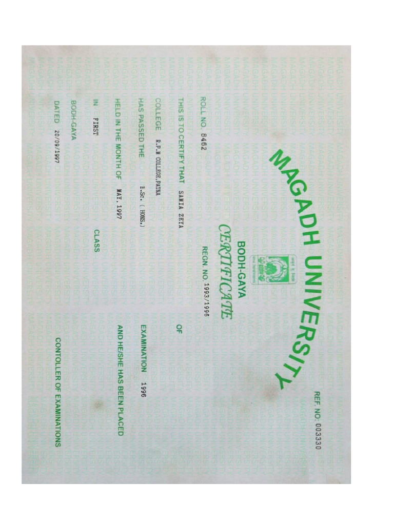 Certificate MU 2 | PDF