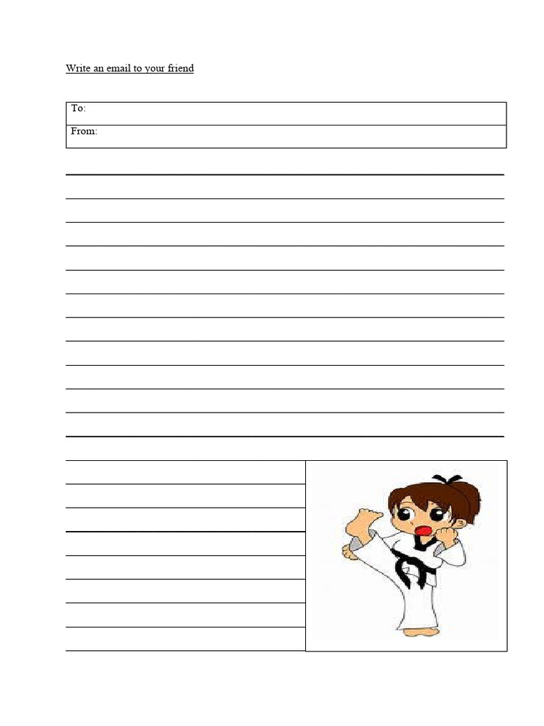 Write An Email To Your Friend-Year 4 | PDF | Finance & Money Management