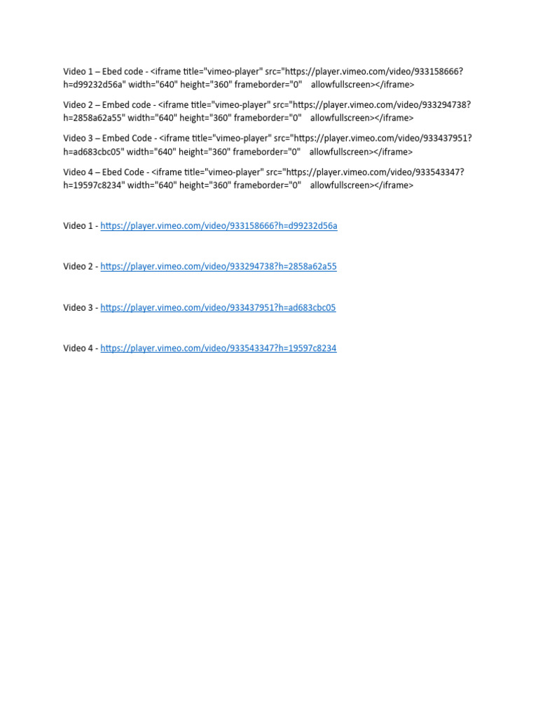 Logan Fullmer Course Video Links | PDF | Computers