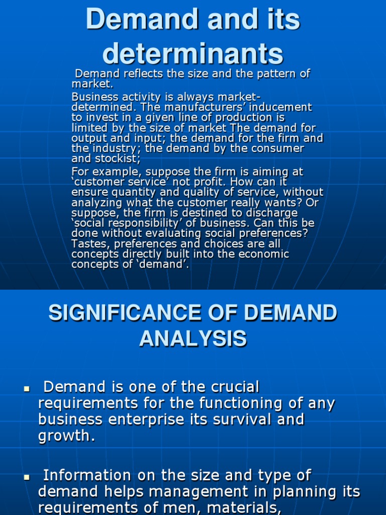 Demand and Its Determinants Lecture 6 | PDF | Demand | Demand Curve