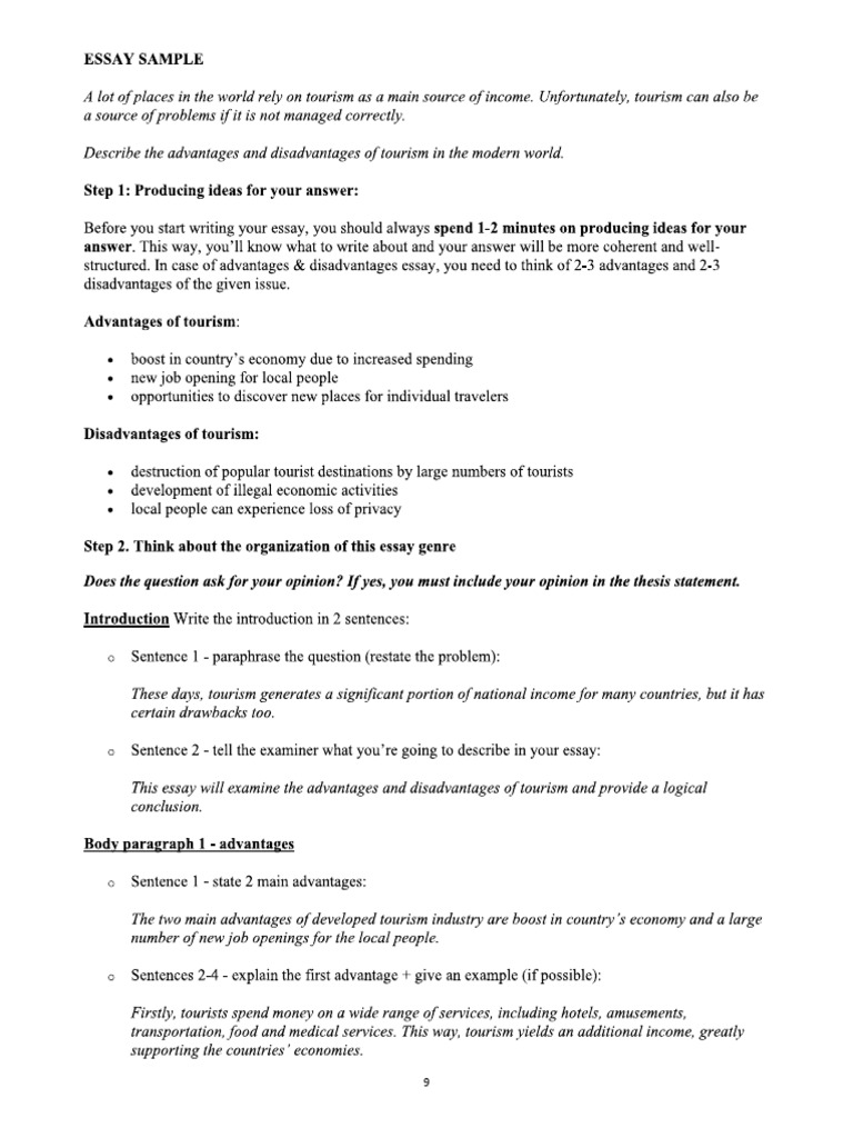Ad-Disad Essay - Sample Analysis | PDF
