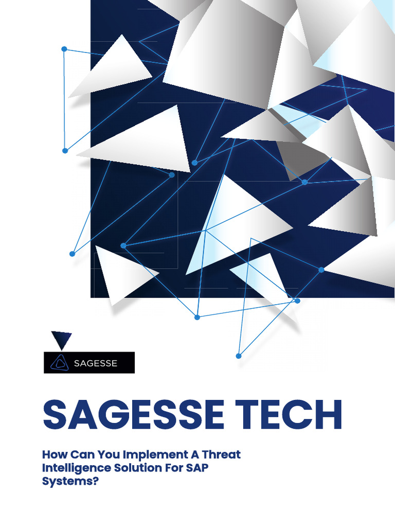 How Can You Implement A Threat Intelligence Solution For SAP Systems ... How Can You Implement A Threat Intelligence Solution For SAP Systems ...