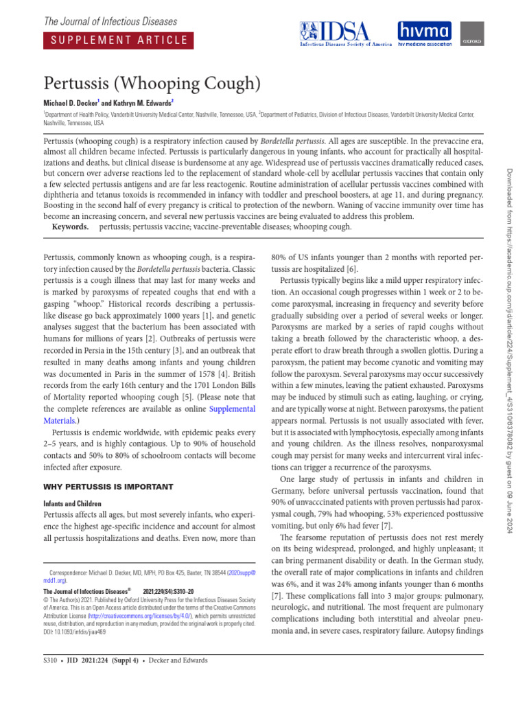 Pertusis Ncbi | PDF | Vaccines | Vaccination