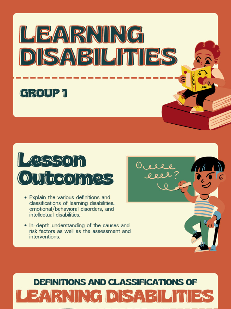 Group 1 Learning Disabilities | PDF | Learning Disability | Disability
