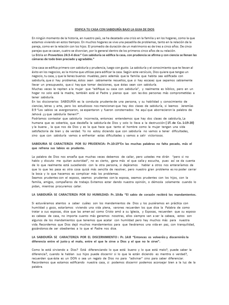 Edifica Tu Casa | PDF | Cristo (título) | Amor