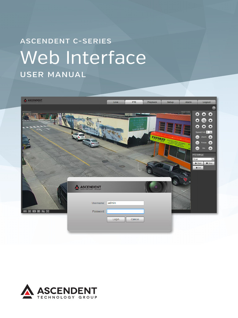Ascendent C-Series Web Interface Manual | PDF | Button (Computing) | Video