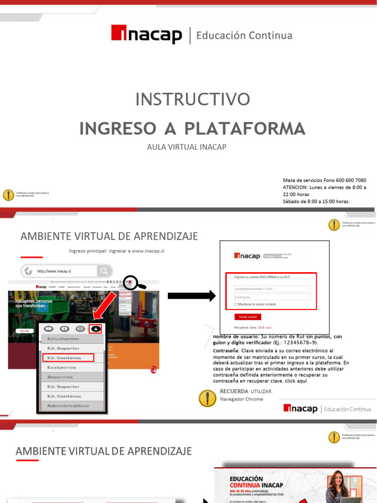 Instructivo Ingreso Plataforma VirtualV5 | PDF | Contraseña | Internet