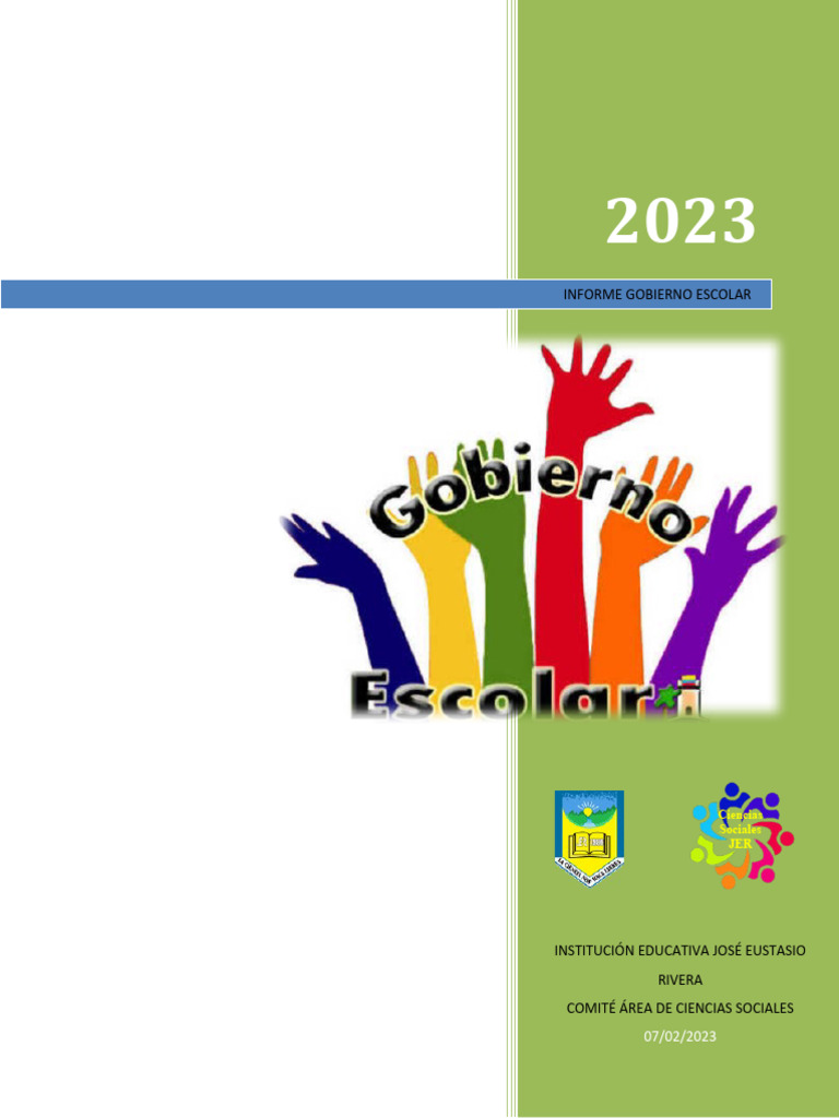 INFORME GOBIERNO ESCOLAR 2023 | PDF | Investigación | Science