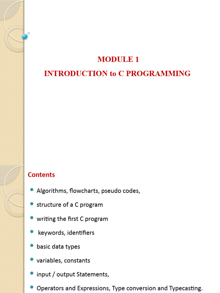 Module 1 Pdf Variable Computer Science Integer Computer Science