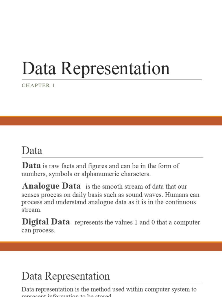 Chap1-Data Representation (1) | PDF | Data Compression | Sampling (Signal Processing)