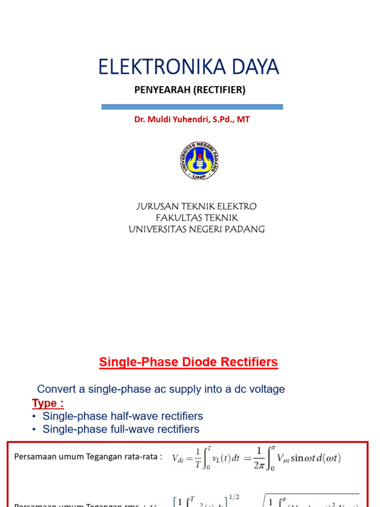 Materi 2 Rectifier | PDF