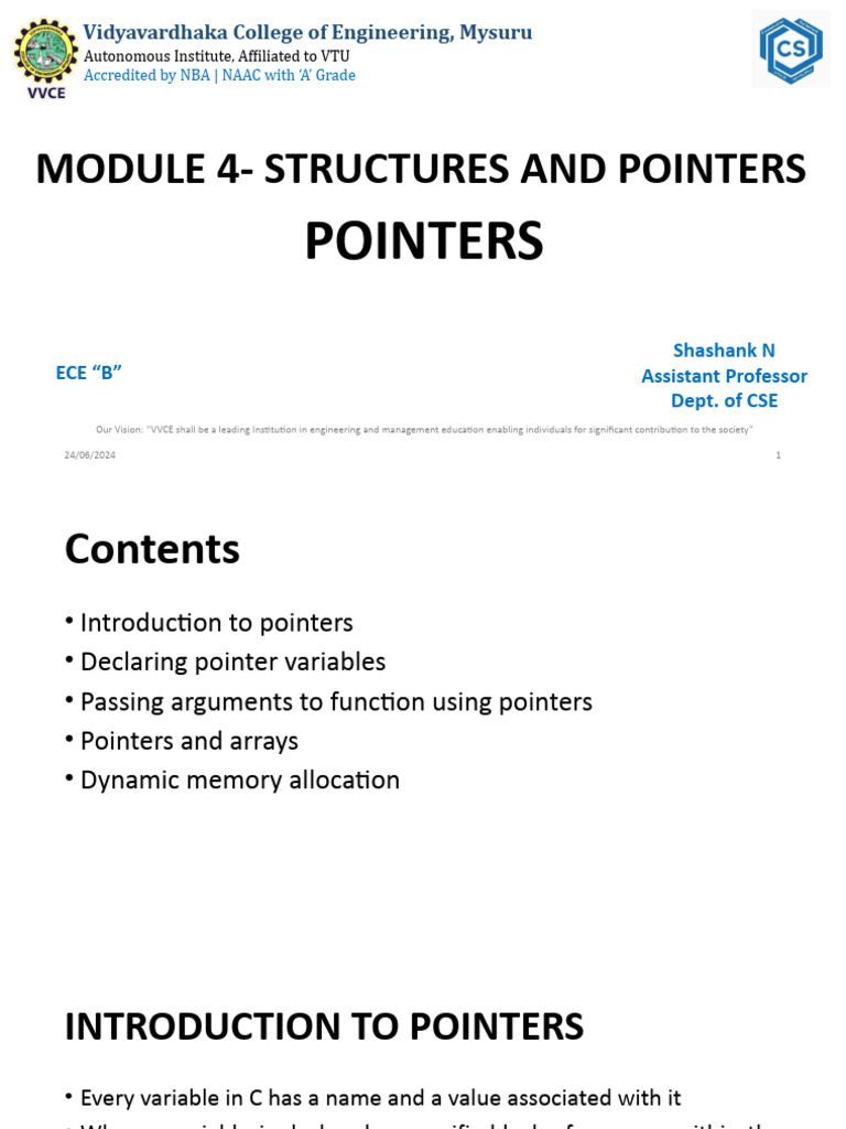 Pointers Pdf Pointer Computer Programming Variable Computer Science 
