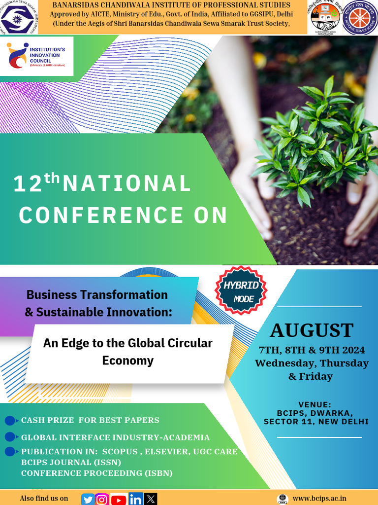 NATIONAL CONFERENCE Aug 2024 | PDF | Innovation | Sustainability