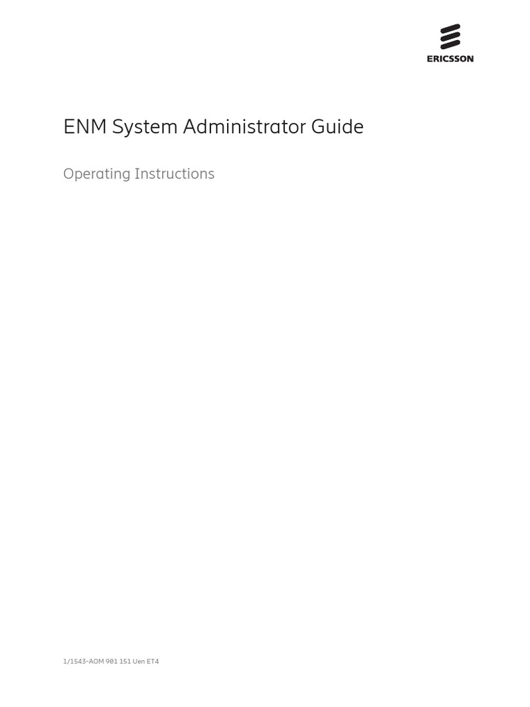 ENM System Administrator Guide | PDF | Secure Shell | Databases