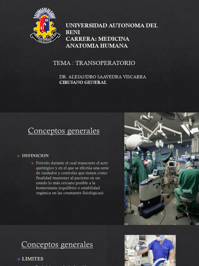 Cuidados Transoperatorios en Cirugía | PDF | Abdomen | Rodilla