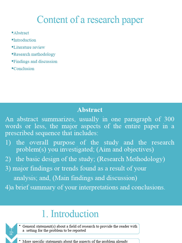 Research Paper Structure and Guidelines | PDF | Methodology | Science