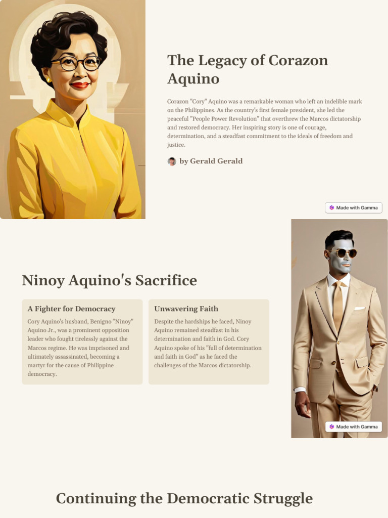 The Legacy of Corazon Aquino | PDF | Corazon Aquino | Political Science