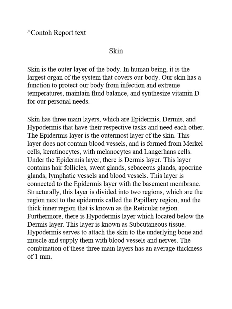 Contoh Report text | PDF