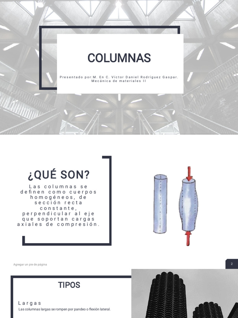 COLUMNAS | PDF | Columna | Pandeo