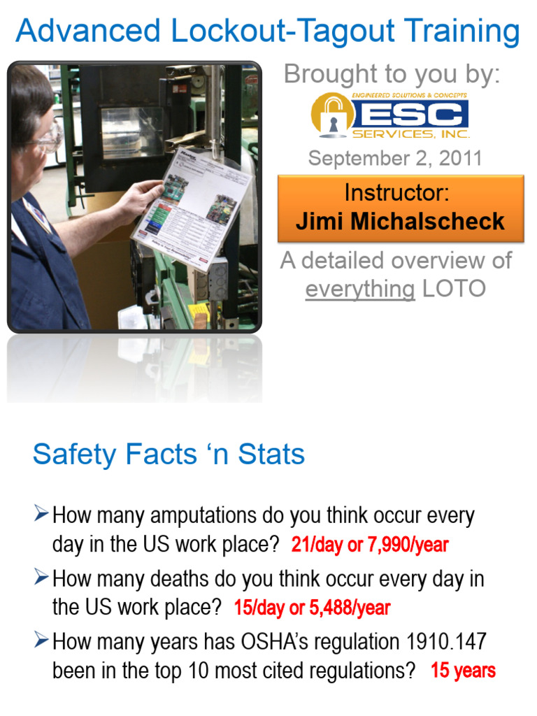 LOTO Training Overview and Compliance | PDF | Technology & Engineering