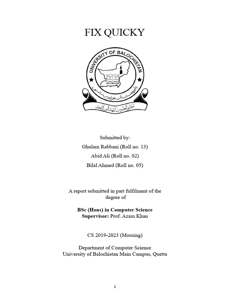 FNF FYP Documentation CS - Fix Quicky | PDF | Android (Operating System ...