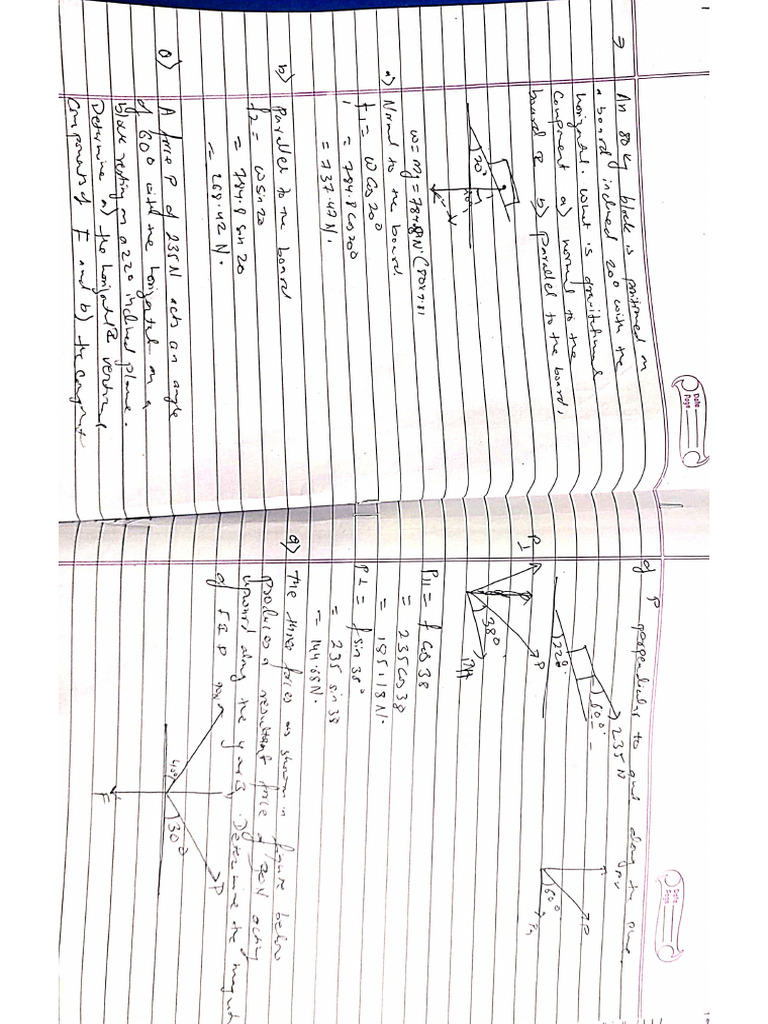 Applied Mechanics Classroom Notes | PDF