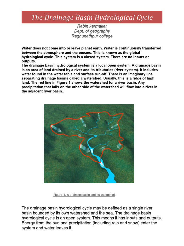 Understanding Drainage Basin Hydrology | PDF | Drainage Basin | Water Cycle