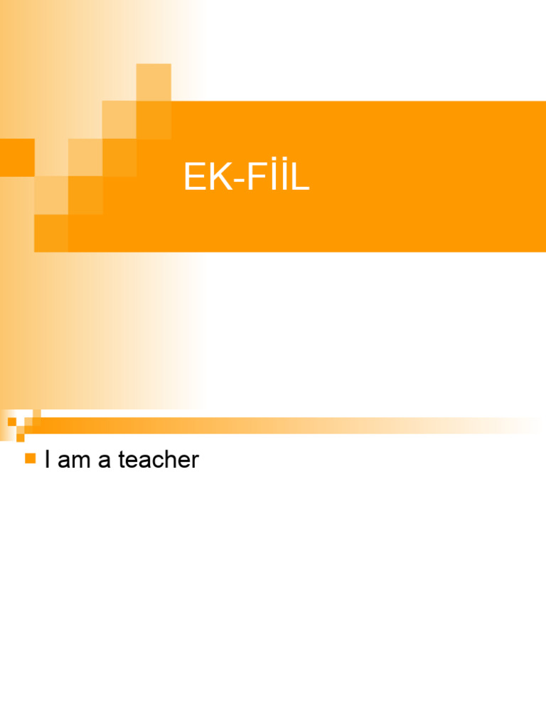 Fiil Ek-Fiil | PDF