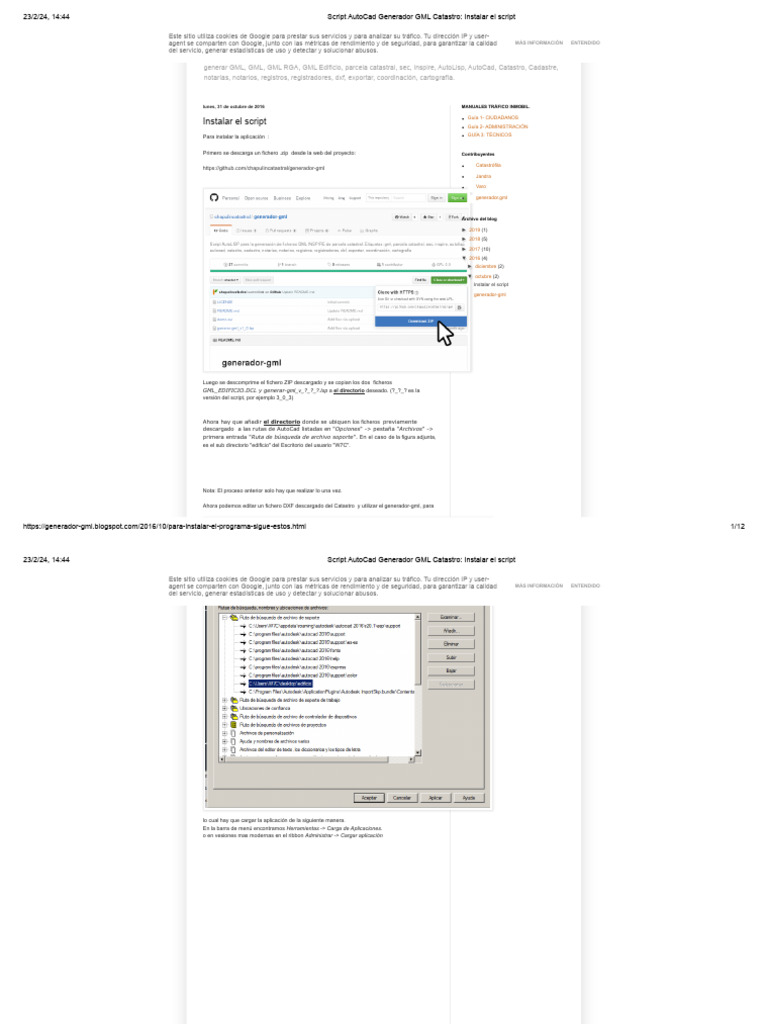Script AutoCad Generador GML Catastro_ Instalar el script | Descargar gratis PDF | Cookie HTTP ...
