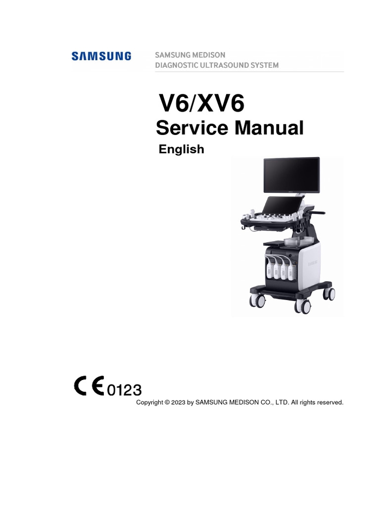 V6 - XV6 Service Manual - E - v1.04 - 20240109 | PDF | Medical Device | Safety