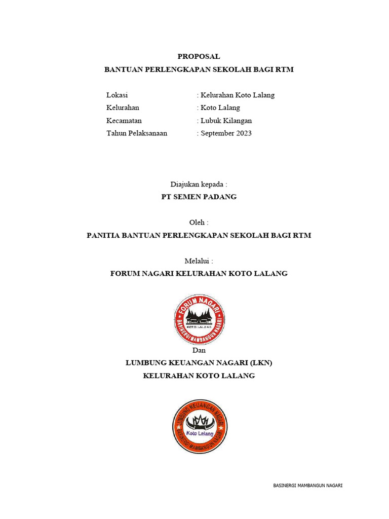 Proposal RTM 23 | PDF | Ilmu Sosial | Sains & Matematika