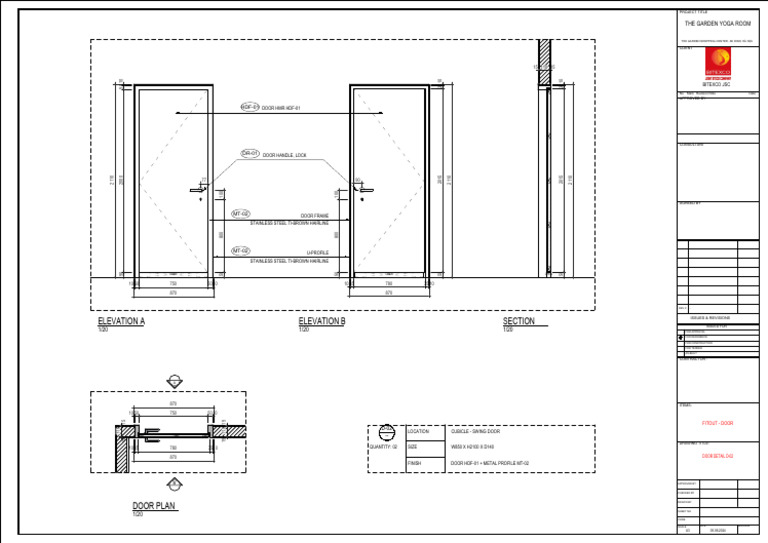 240605-TGY-YOGA ROOM SET-31.Door D02 | PDF | Building Engineering ...