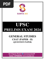 Csat Anubhav Answer Key Set c 1736257644592 | PDF