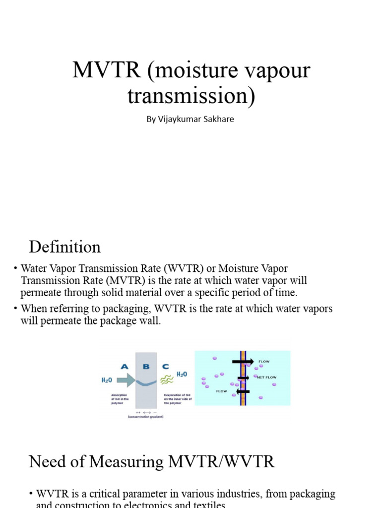 MVTR (Moisture Vapour Transmission) 2 | PDF | Technology & Engineering