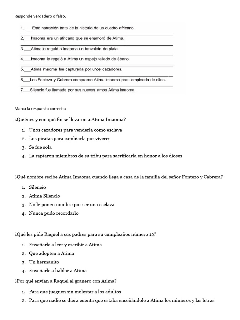 Historia de Atima Imaoma y Dorel | PDF