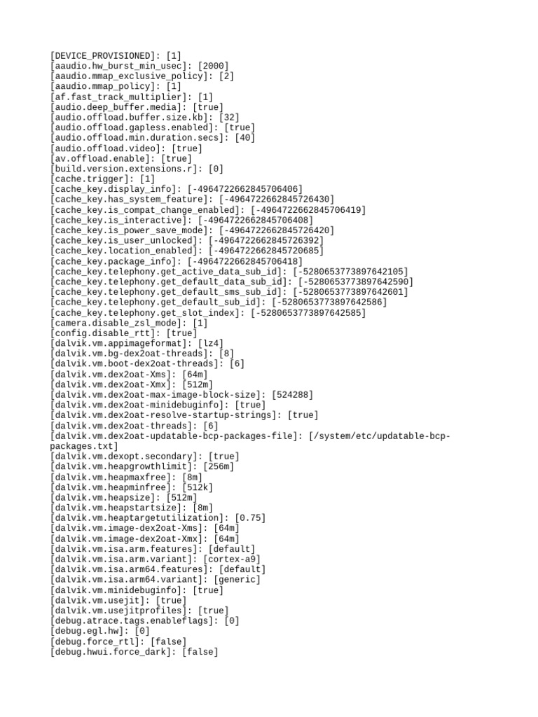 Android Device Configuration Settings | PDF | Computing | Computer Engineering