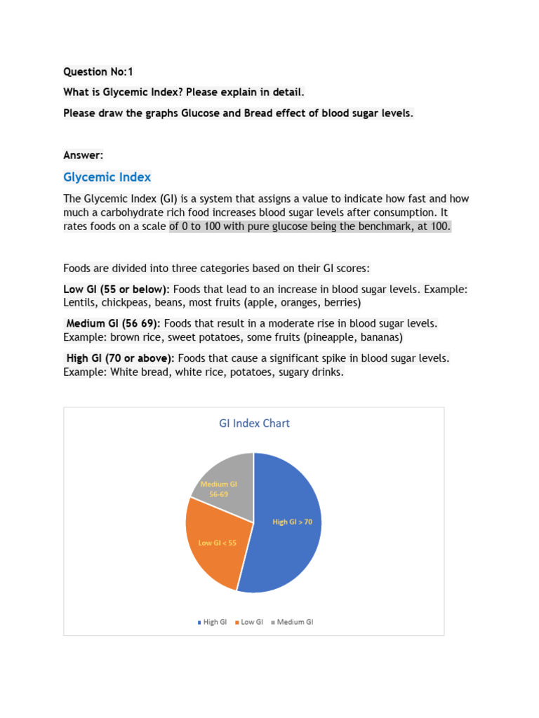 Assignment Food Chemistry | PDF | Glycemic Index | Foods