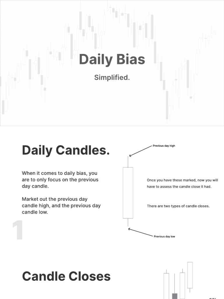 Daily Bias Analysis Using Candle Closes | PDF