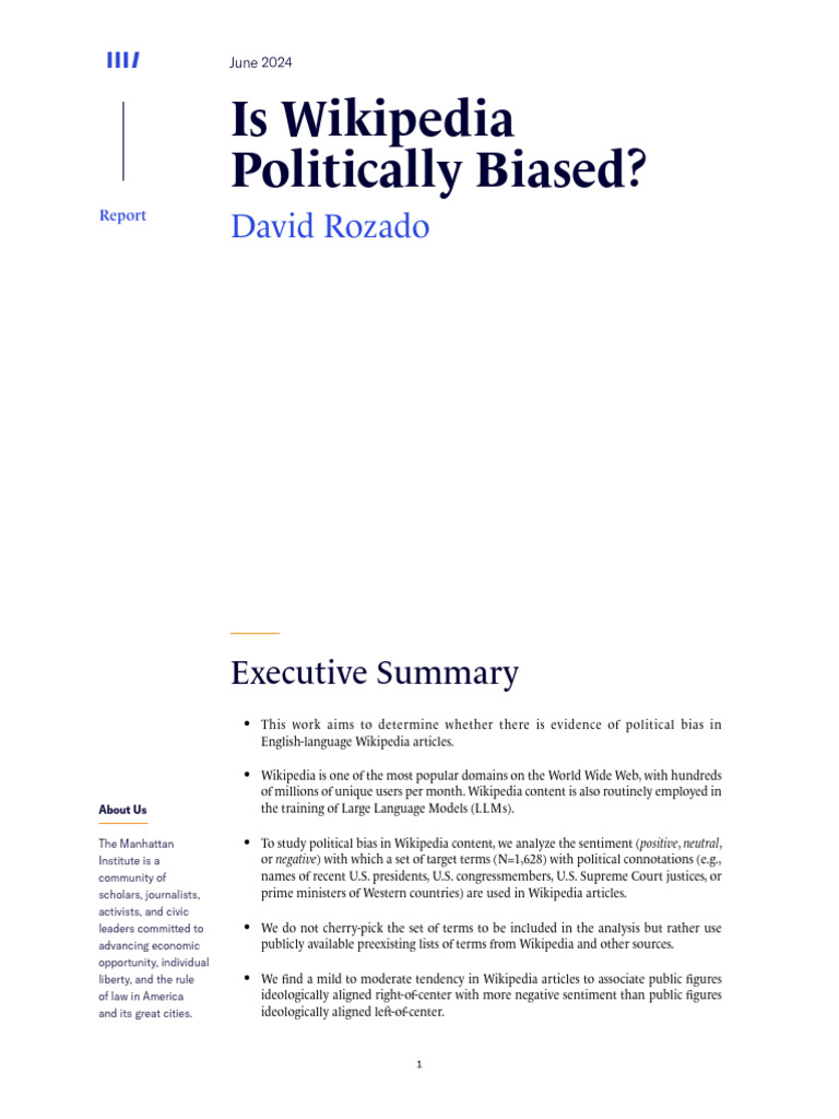 Is Wikipedia Politically Biased | PDF | Wikipedia | Emotions